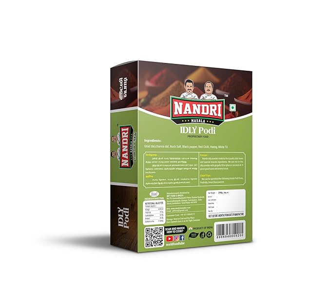 NANDRI MASALA Mix Spices Idly Podi 200g | Colombo Mall | Colombo Mall