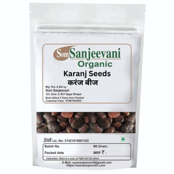 "Som Sanjeevani Organic Karanj Seeds 200g pack of 1 With 100g Multani ...