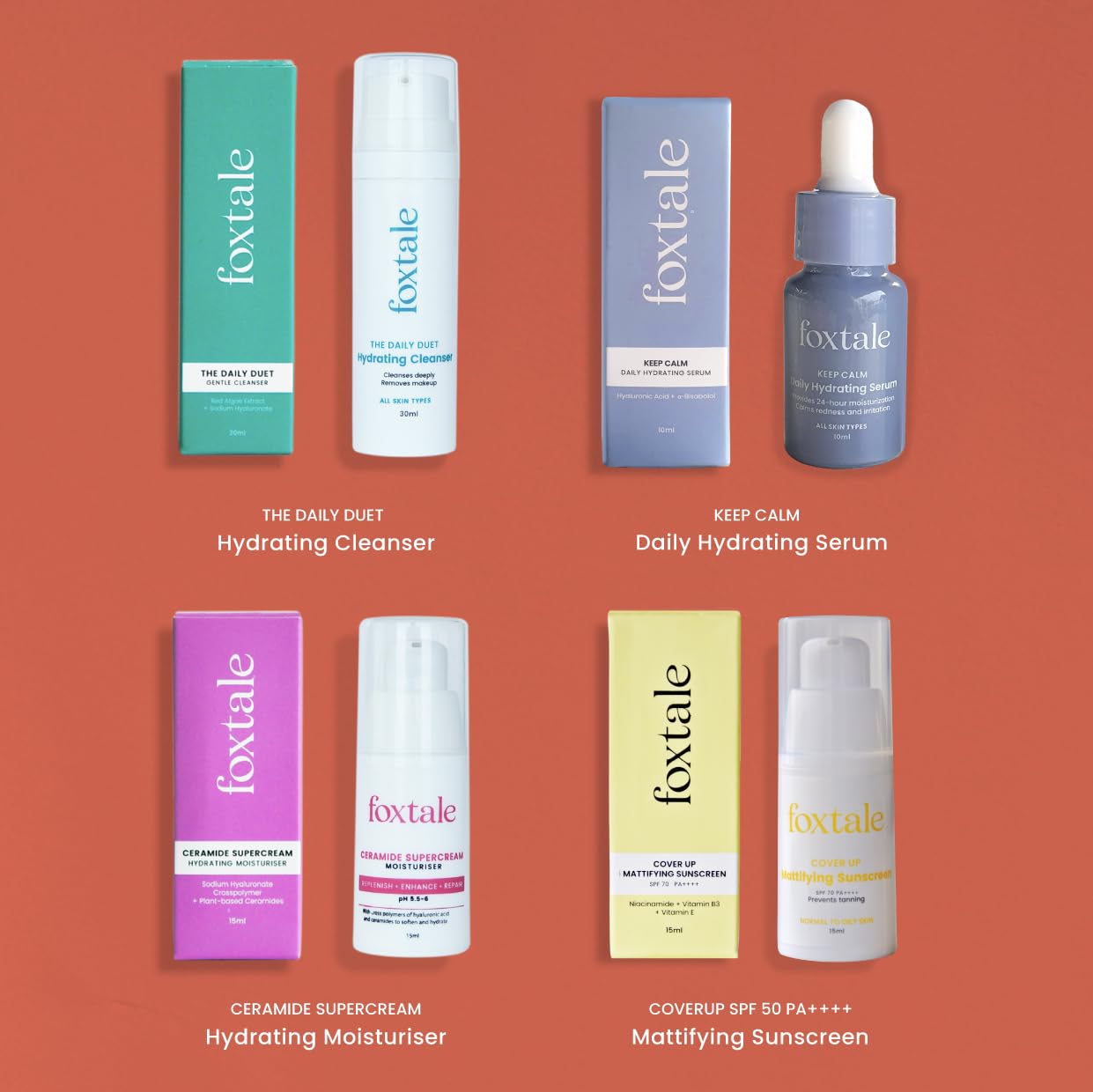 Foxtale Minis SkinCare Travel Kit | Cleanser Face Wash- 30ml ...