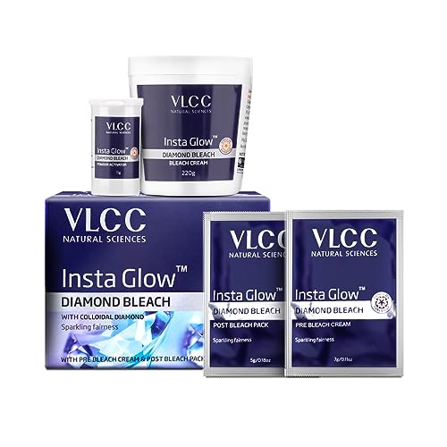 VLCC Insta Glow Diamond Bleach - 60g | With Diamond Powder For ...