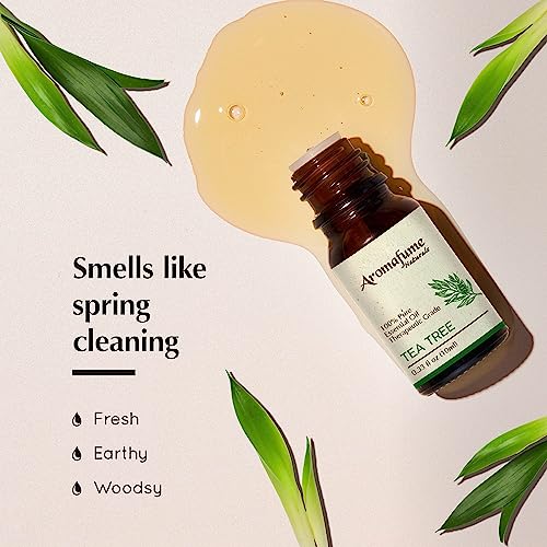 AROMAFUME Tea Tree Essential Oil - 100% Natural, Therapeutic Grade ...