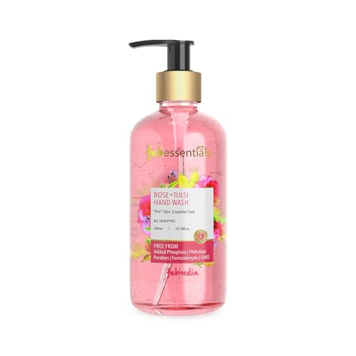 Fabessentials Rose Tulsi Hand Wash- 300 ml | Cleanses Hands without ...