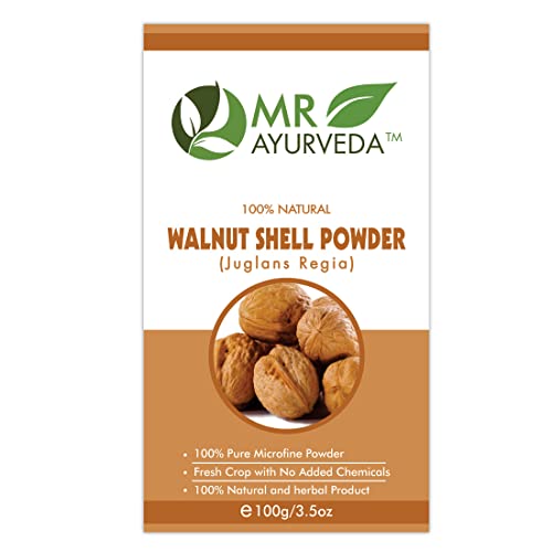 MR Ayurveda 100% Organic Walnut Shell Powder | Walnut Shell Powder for ...