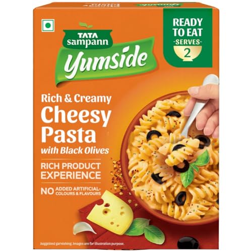 Tata Sampann Yumside Cheesy Instant Pasta with Black Olives, 285g ...