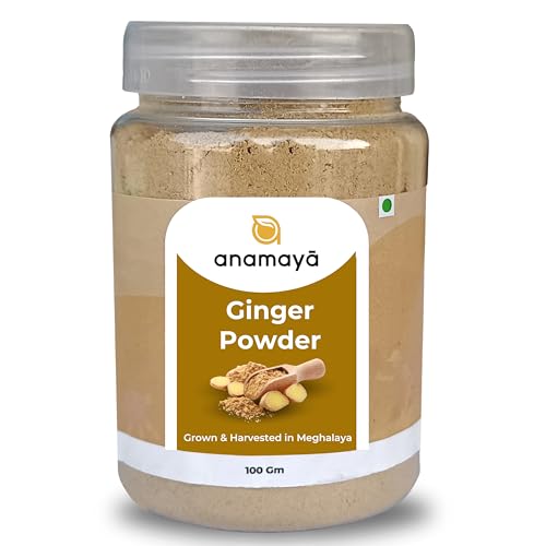 Anamaya Dry Ginger Powder | 100% Pure | Ground Ginger Powder | Saunth ...