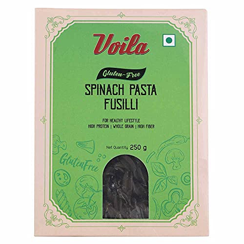 Voila Spinach Pasta 250gm | Gluten Free Pasta | High Protein | High ...