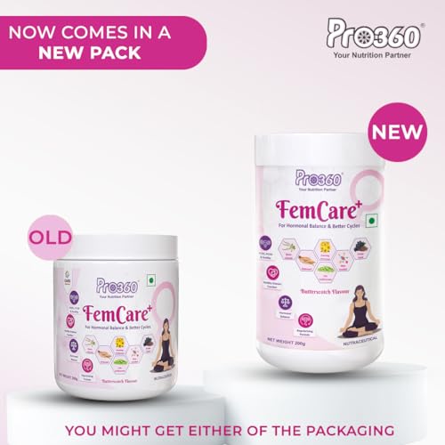 Pro360 FemCare+ PCOS PCOD Nutritional Supplement Powder for Hormonal ...