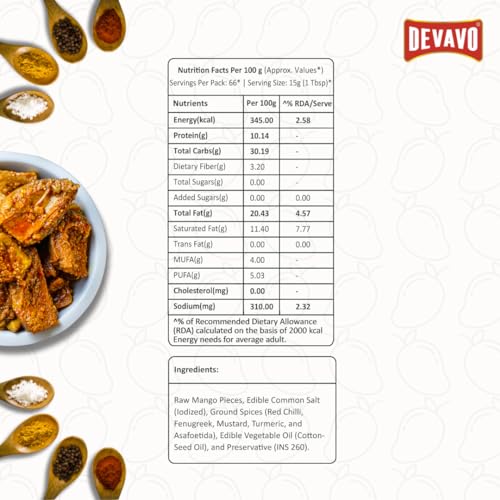 Devavo Mango Pickle 450 g | Traditional Grandma's Recipe | Handmade ...