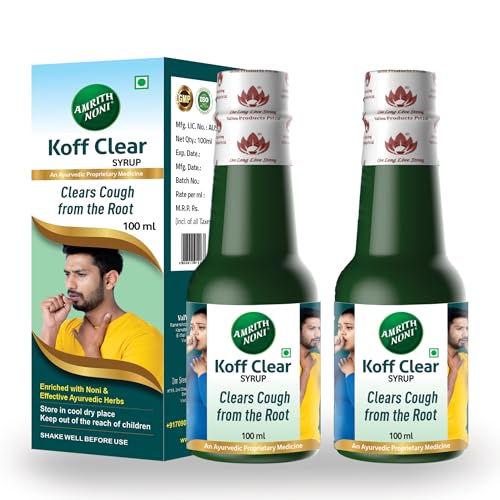 Amrith Noni Koff Clear SugarFree 100ml - Ayurvedic Cough Syrup with ...