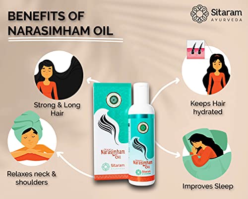 Sitaram Ayurveda Narasimham Herbal Hair Oil 100ml | Kerala Ayurvedic ...