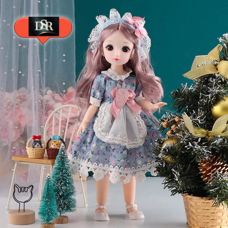 DSR 30Cm Doll Set Movable Joints Makeup Cute (Mother) Doll Set(Pack of ...